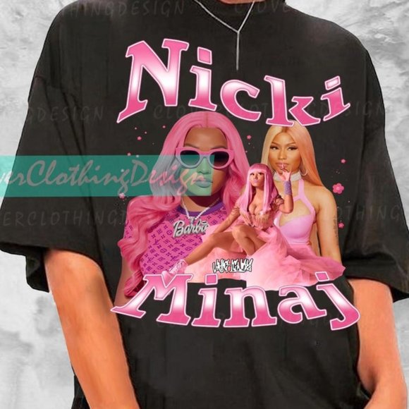 Gildan | Shirts | Nicki Minaj Rapper 9s Shirt Tour 2024 Rapper Homage ...